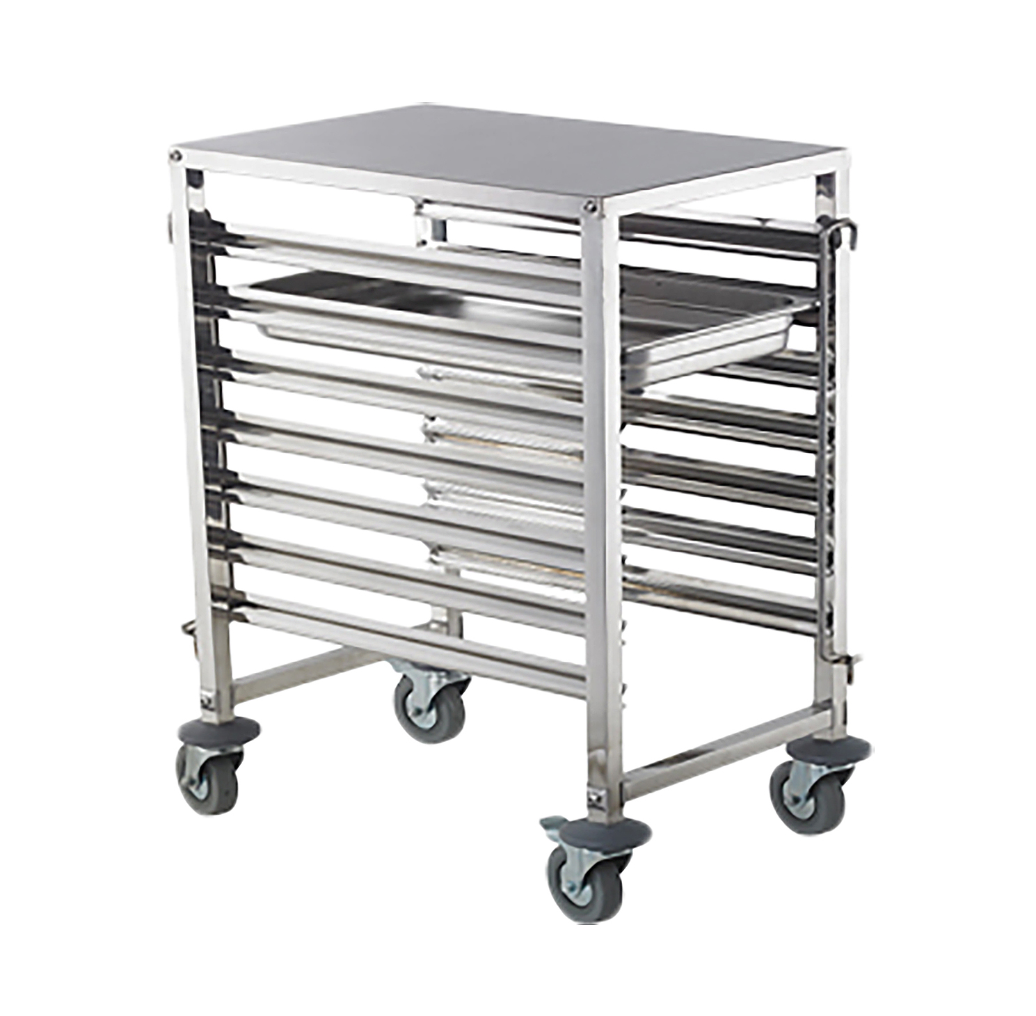 6 Tier Mobile Working Table S/Steel Global – Cater Warehouse LTD